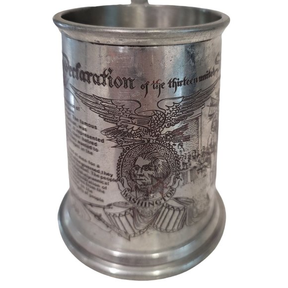 Vintage | Dining | Vintage Eales Sheffield Pewter Tankard Usa Congress ...